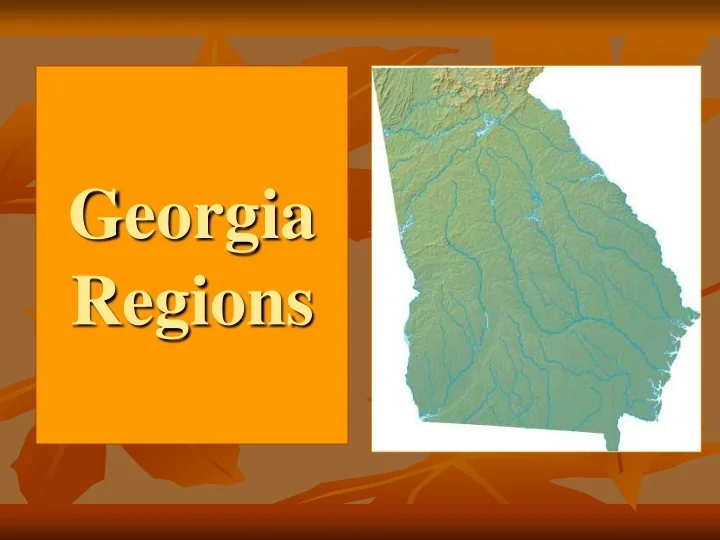 PPT - Georgia Regions PowerPoint Presentation, free download - ID:9446507