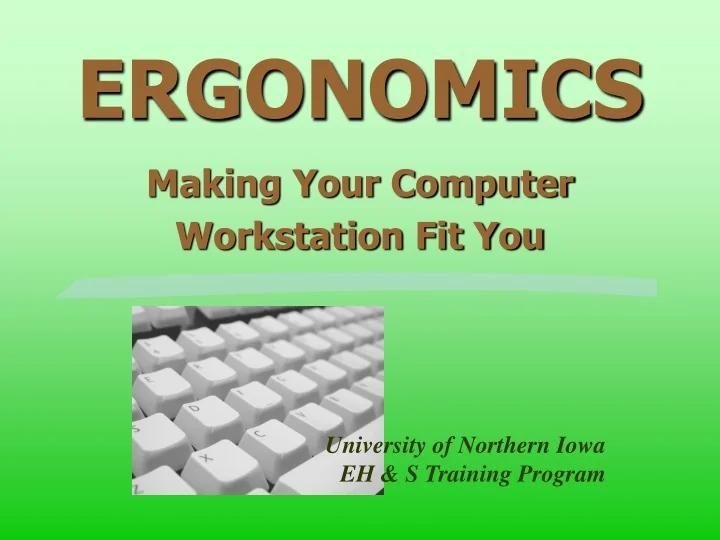 PPT - ERGONOMICS PowerPoint Presentation, free download - ID:9447036