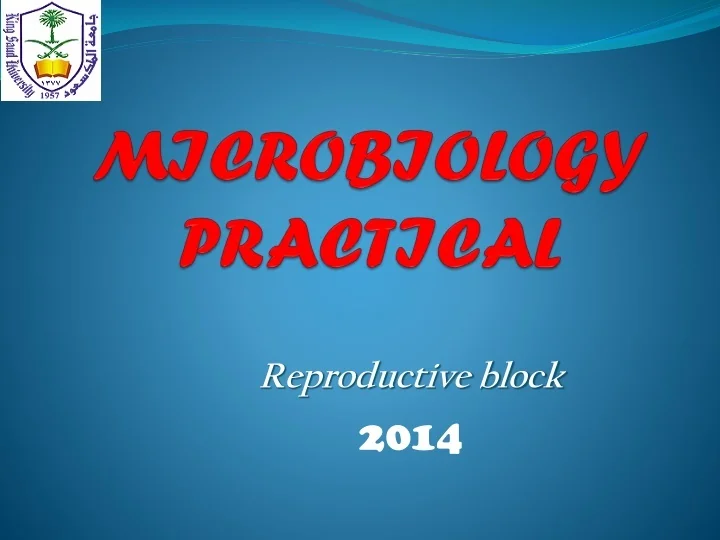 PPT - MICROBIOLOGY PRACTICAL PowerPoint Presentation, free download ...