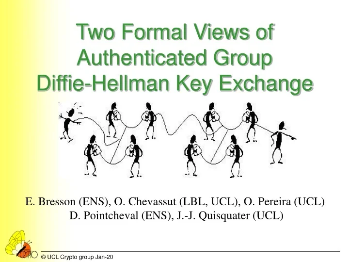 PPT - Two Formal Views of Authenticated Group Diffie-Hellman Key Exchange PowerPoint ...