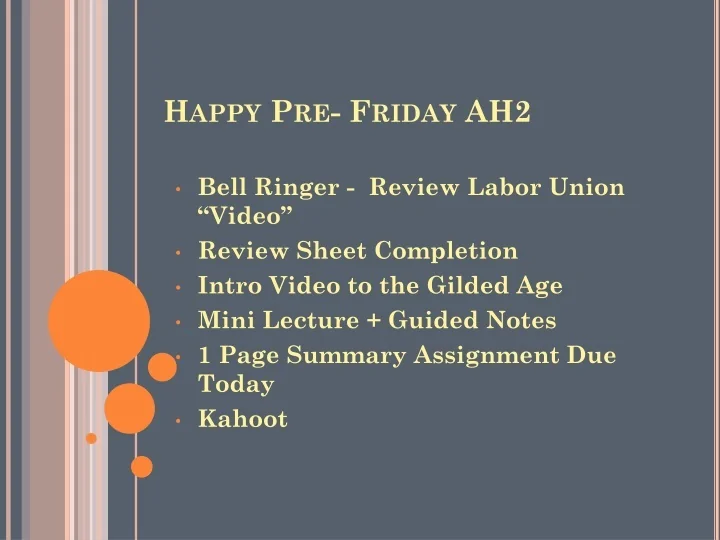 PPT - Happy Pre- Friday AH2 PowerPoint Presentation, free download - ID ...