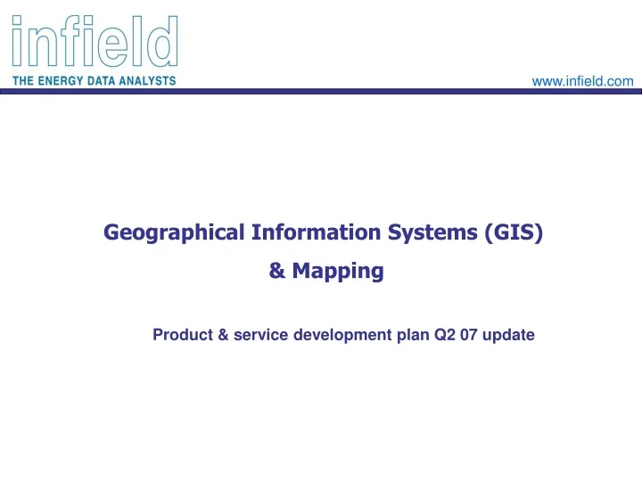 PPT - Geographical Information Systems (GIS) & Mapping PowerPoint ...