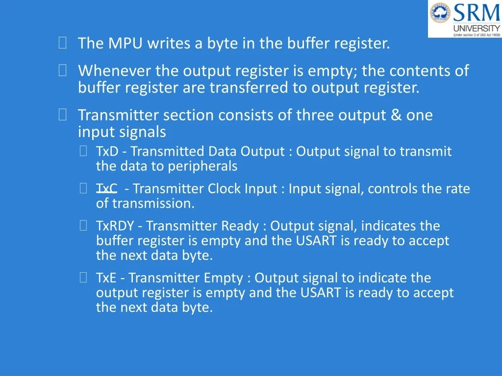 PPT - Understanding 8251A USART for Data Communications PowerPoint ...