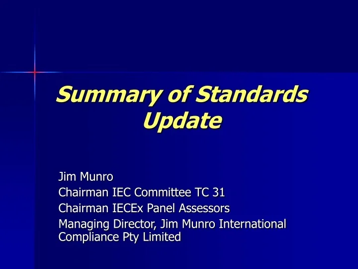 PPT - Summary of Standards Update PowerPoint Presentation, free ...