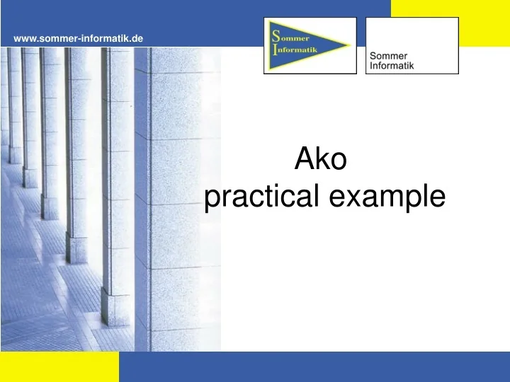 PPT - Ako practical example PowerPoint Presentation, free download - ID ...
