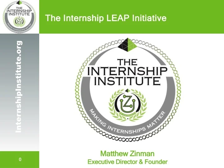 PPT - The Internship LEAP Initiative PowerPoint Presentation, free ...