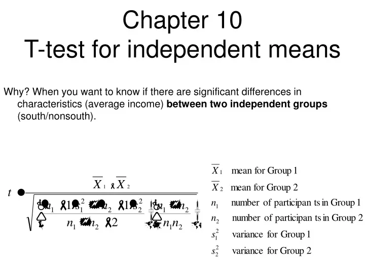 PPT - Chapter 10 T-test for independent means PowerPoint Presentation ... PPT - Chapter 10 T-test for independent means PowerPoint Presentation ...