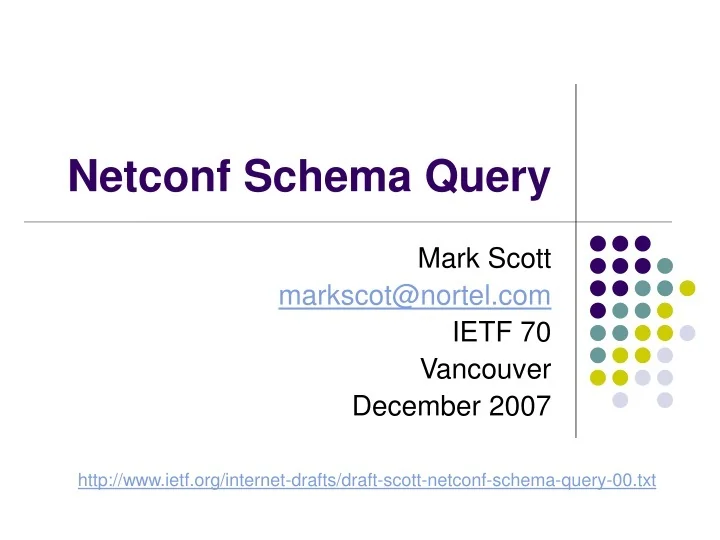 PPT - Netconf Schema Query PowerPoint Presentation, free download - ID ...