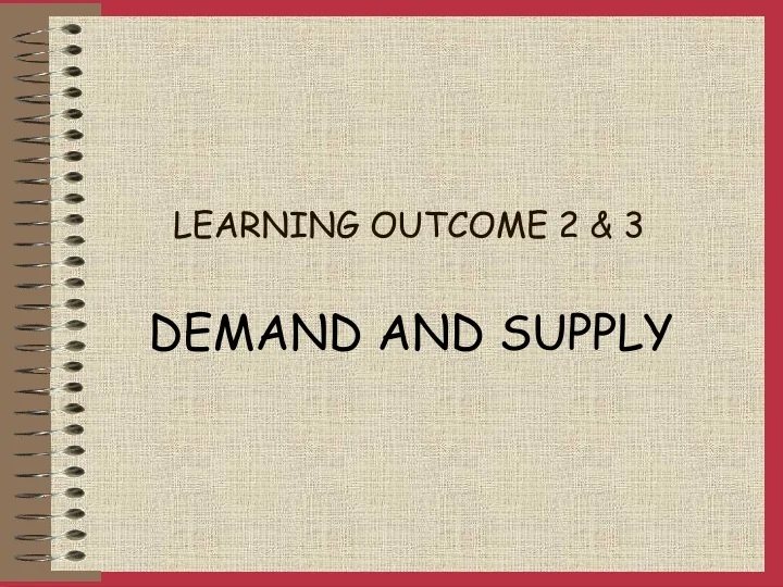 PPT - LEARNING OUTCOME 2 & 3 PowerPoint Presentation, free download ...