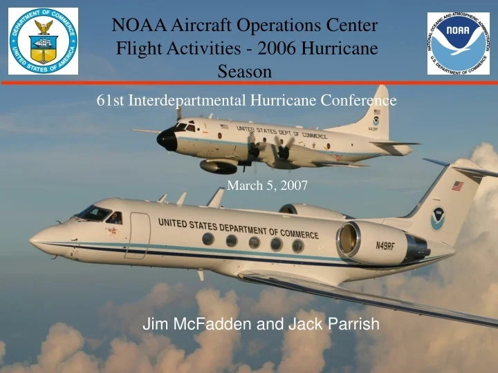 PPT - NOAA Aircraft Operations Center Flight Activities - 2006 ...