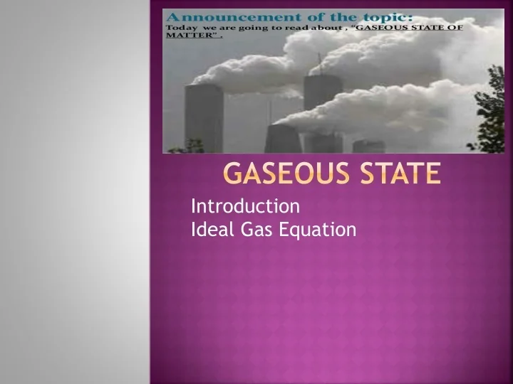PPT - Gaseous state PowerPoint Presentation, free download - ID:9460168
