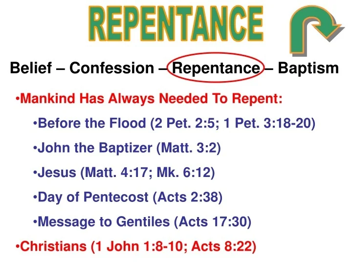 PPT - REPENTANCE PowerPoint Presentation, free download - ID:9460443