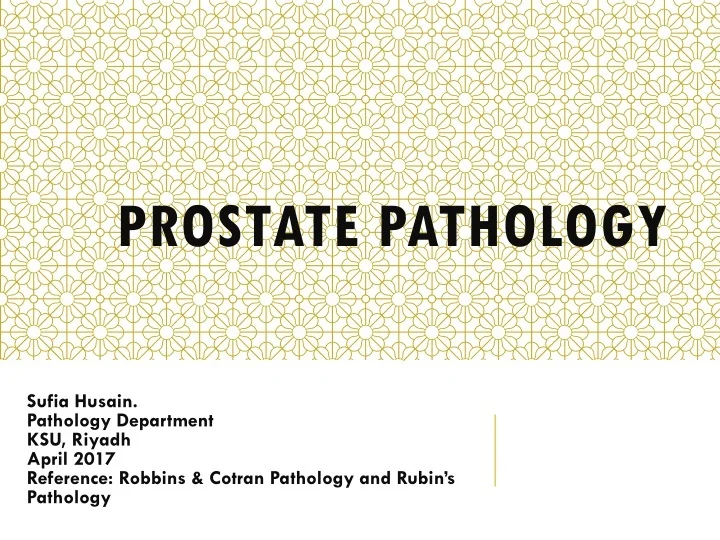 PPT - Prostate Pathology PowerPoint Presentation, free download - ID ...
