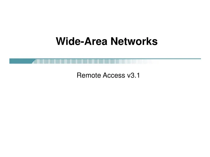 PPT - Wide-Area Networks PowerPoint Presentation, free download - ID ...