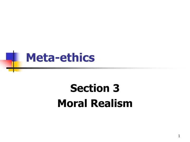 PPT - Meta-ethics PowerPoint Presentation, free download - ID:9464277