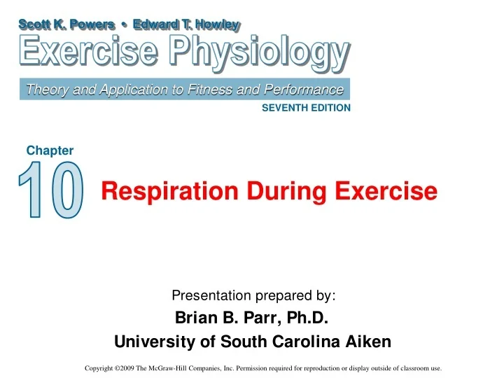 PPT - Respiration During Exercise PowerPoint Presentation, free ...