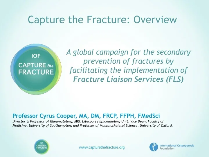 PPT - Capture the Fracture: Overview PowerPoint Presentation, free ...
