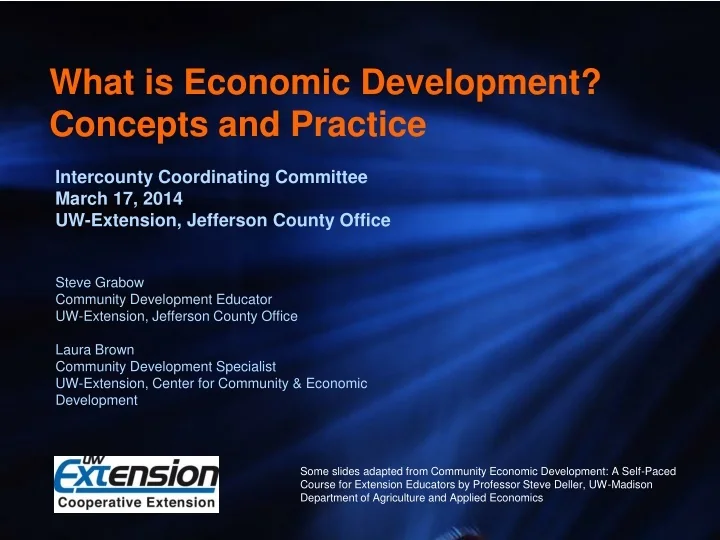 PPT - What is Economic Development? Concepts and Practice PowerPoint ...