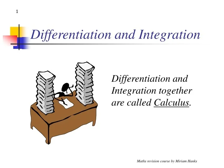 PPT - Differentiation and Integration PowerPoint Presentation, free ...