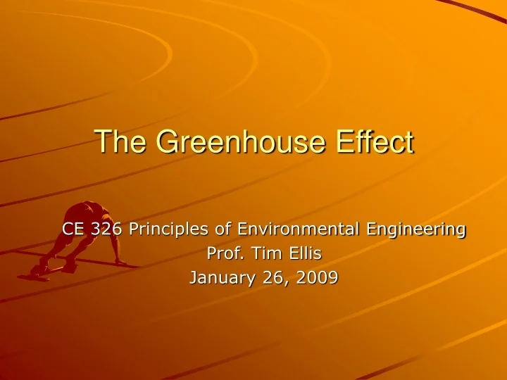 PPT - The Greenhouse Effect PowerPoint Presentation, free download - ID ...