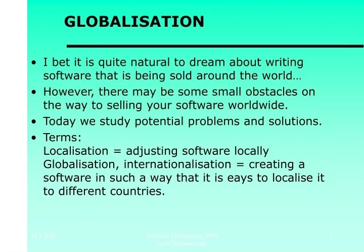 PPT - GLOBALISATION PowerPoint Presentation, free download - ID:9466005