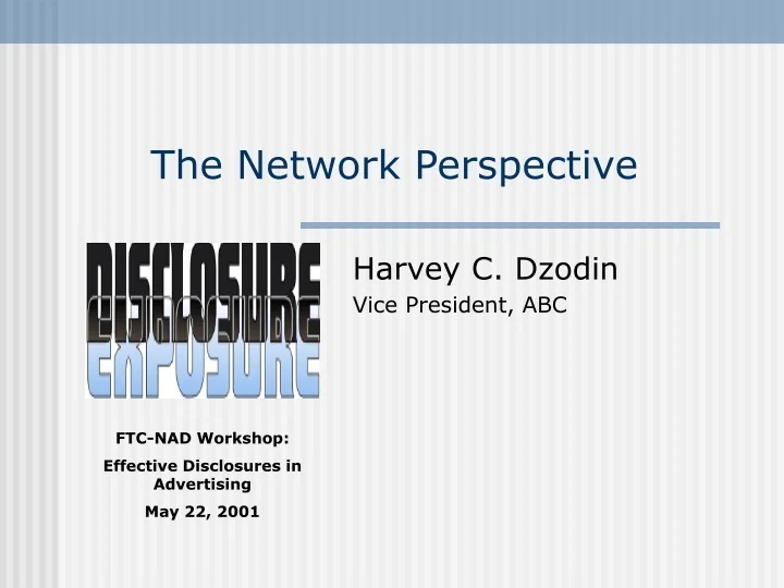PPT - The Network Perspective PowerPoint Presentation, free download ...