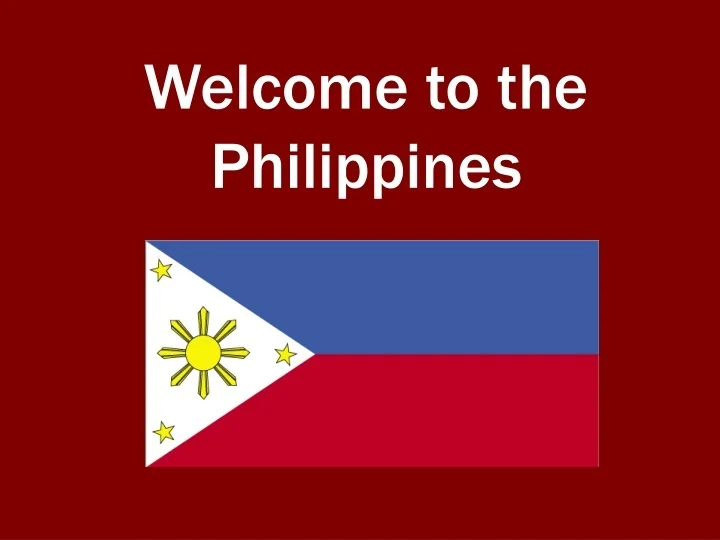 PPT - Welcome to the Philippines PowerPoint Presentation, free download ...