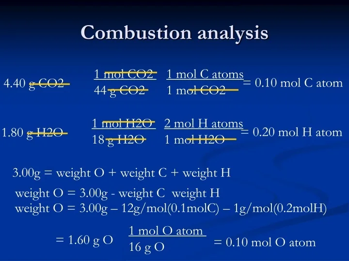 PPT - Combustion analysis PowerPoint Presentation, free download - ID ...