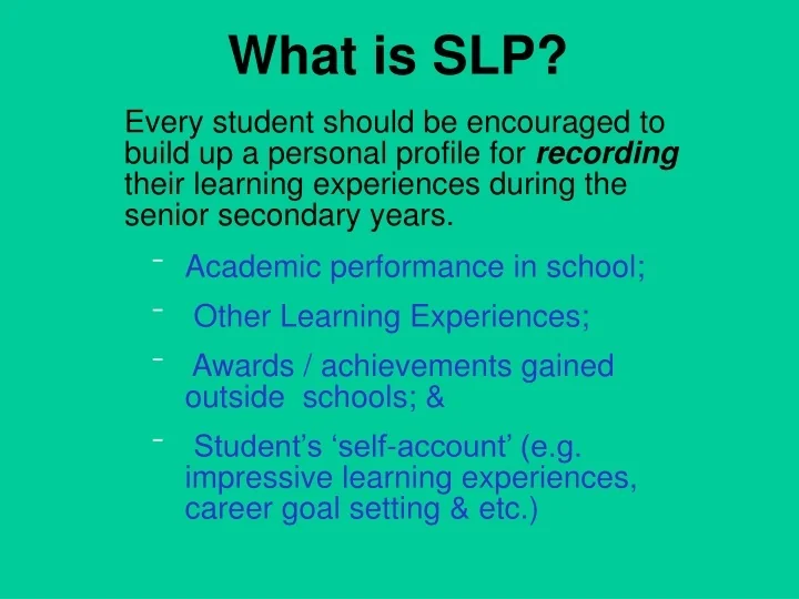 PPT - What is SLP? PowerPoint Presentation, free download - ID:9469130