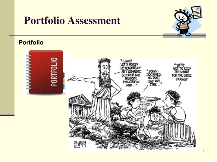 PPT - Portfolio Assessment PowerPoint Presentation, free download - ID ...