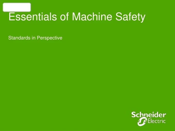PPT - Essentials of Machine Safety PowerPoint Presentation, free ...