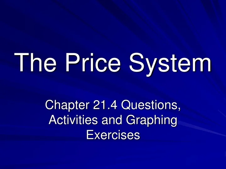 PPT - The Price System PowerPoint Presentation, free download - ID:9473564