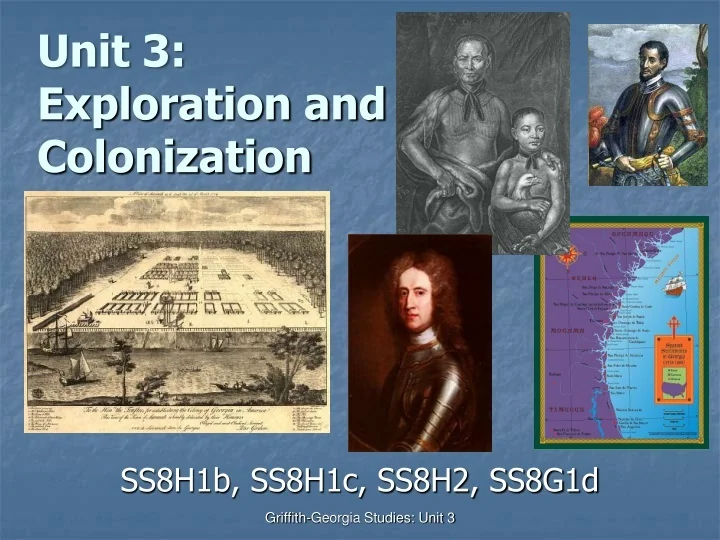 PPT - Unit 3: Exploration and Colonization PowerPoint Presentation ...