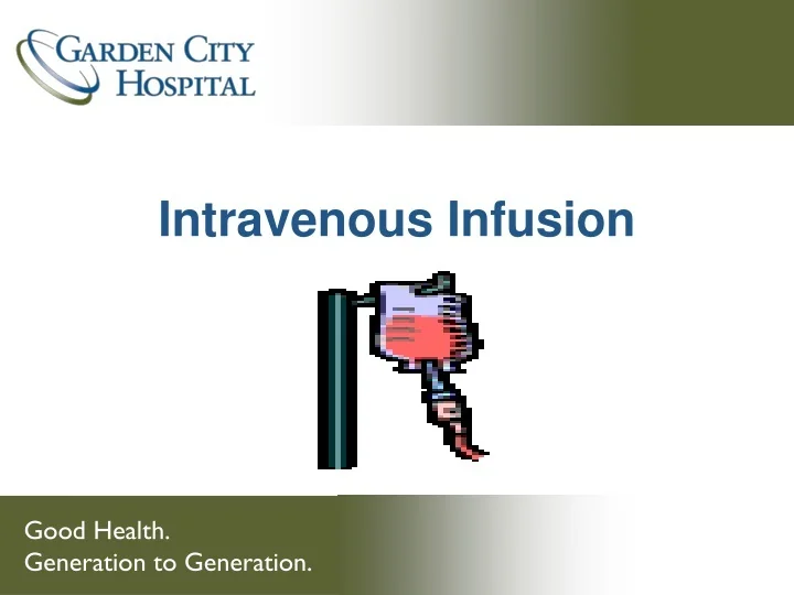 PPT - Intravenous Infusion PowerPoint Presentation, free download - ID ...