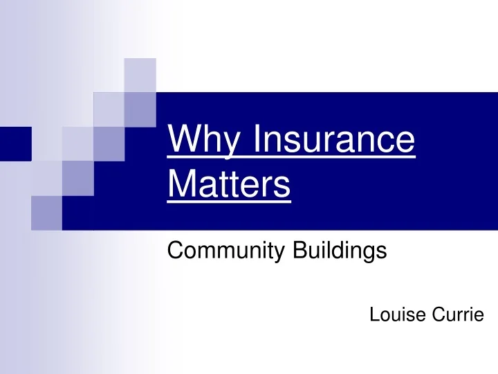 PPT - Why Insurance Matters PowerPoint Presentation, free download - ID ...