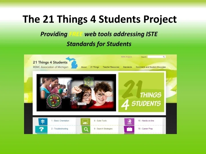 PPT - The 21 Things 4 Students Project PowerPoint Presentation, free download - ID:9476154