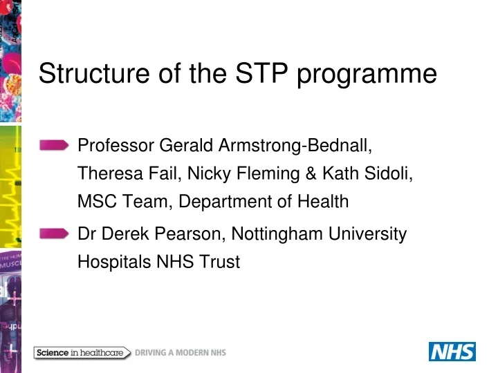 PPT - Structure of the STP programme PowerPoint Presentation, free ...