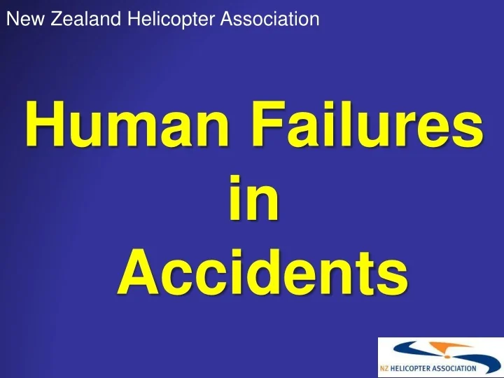 PPT - Human Failures in Accidents PowerPoint Presentation, free ...