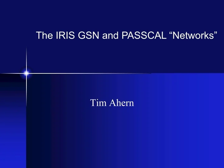 PPT - Tim Ahern PowerPoint Presentation, free download - ID:9479425