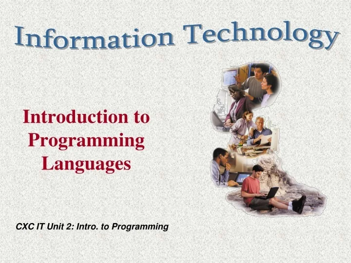 PPT - Introduction to Programming Languages PowerPoint Presentation ...