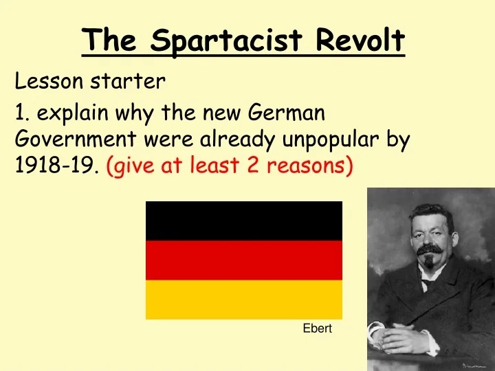 PPT - The Spartacist Revolt PowerPoint Presentation, free download - ID ...