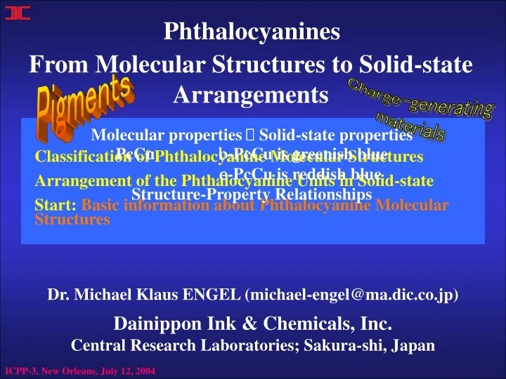 PPT - From Molecular Structures to Solid-state Arrangements PowerPoint ...