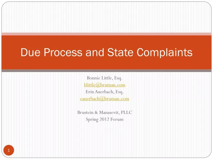 PPT - Due Process and State Complaints PowerPoint Presentation, free ... PPT - Due Process and State Complaints PowerPoint Presentation, free ...