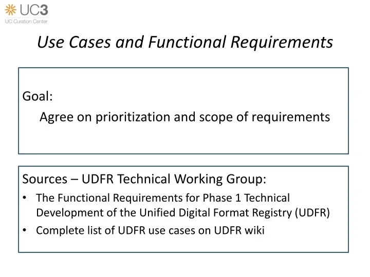 PPT - Use Cases and Functional Requirements PowerPoint Presentation ...