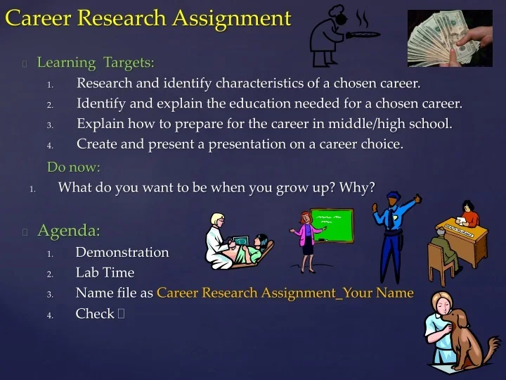 PPT - Career Research Assignment PowerPoint Presentation, free download ...