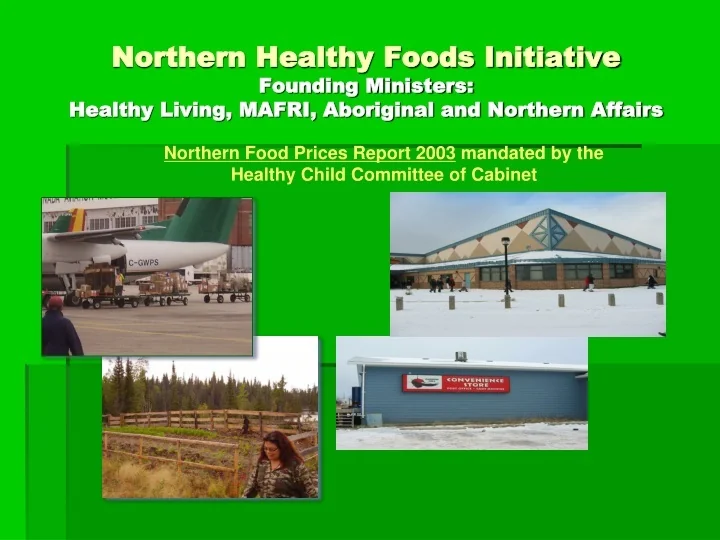 PPT - Northern Food Prices Report 2003 mandated by the Healthy Child ...