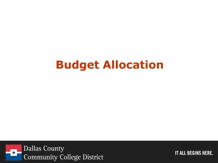 PPT - Budget Allocation PowerPoint Presentation, free download - ID:9485718