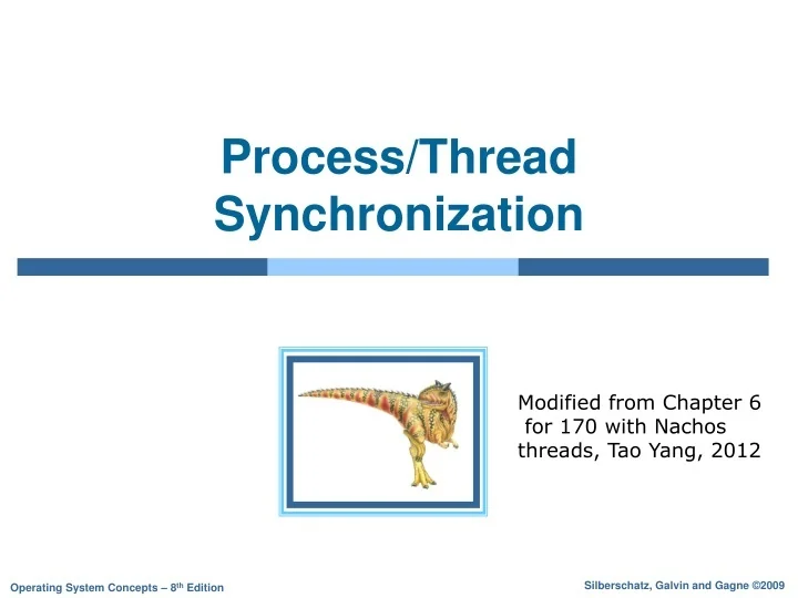 PPT - Process/Thread Synchronization PowerPoint Presentation, free download - ID:9485822