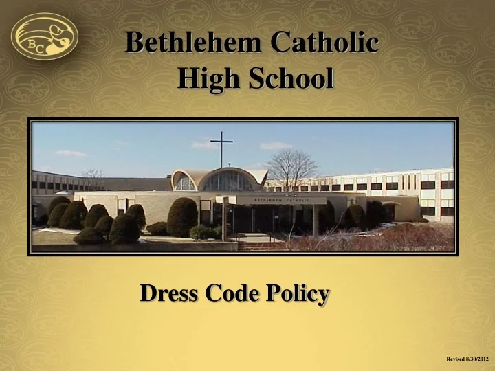 PPT - Bethlehem Catholic High School PowerPoint Presentation, free ...
