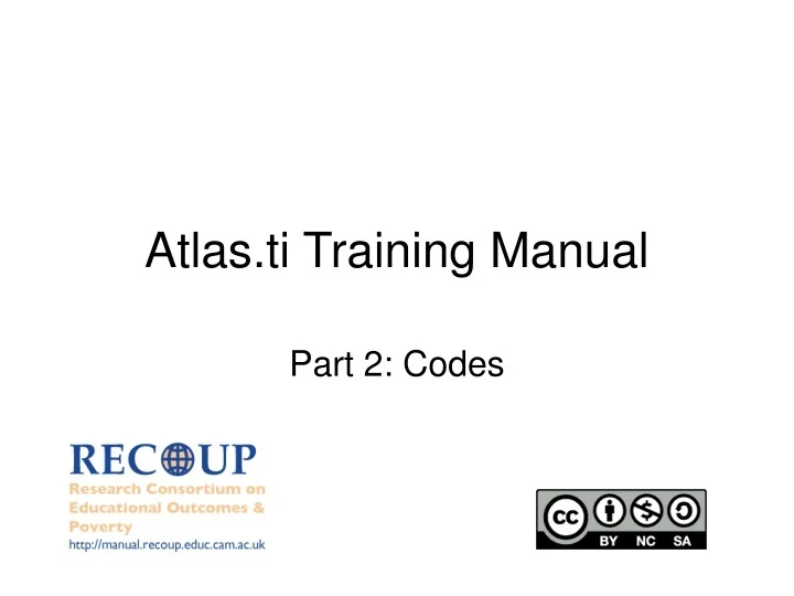 PPT - Atlas.ti Training Manual PowerPoint Presentation, free download ...